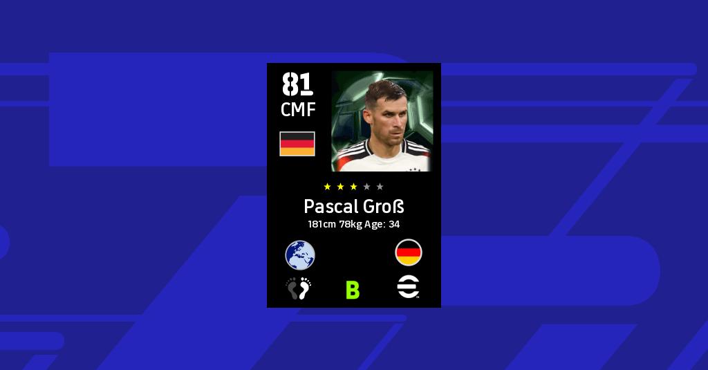 Pascal Groß eFootball Stats