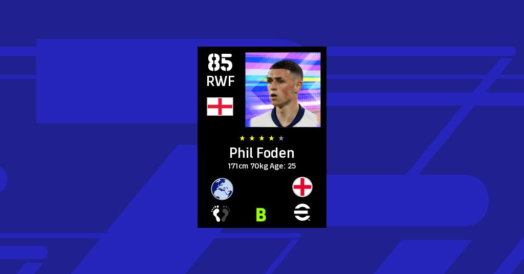 Phil Foden eFootball Stats