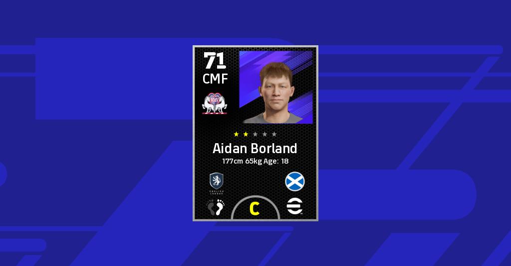Estatísticas de Aidan Borland no eFootball