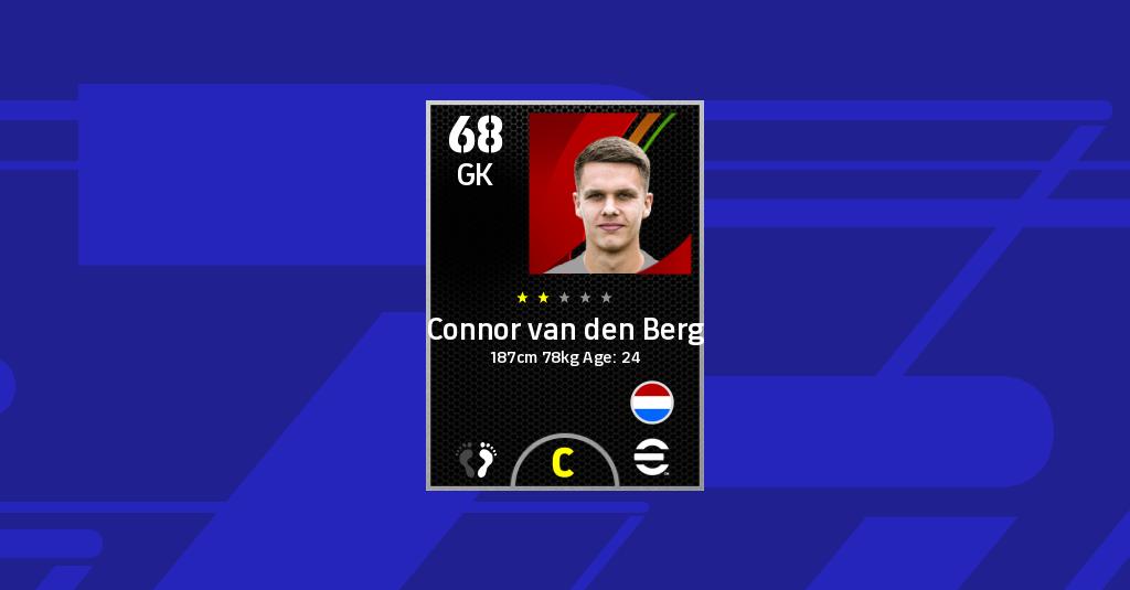 Estatísticas de Connor van den Berg no eFootball