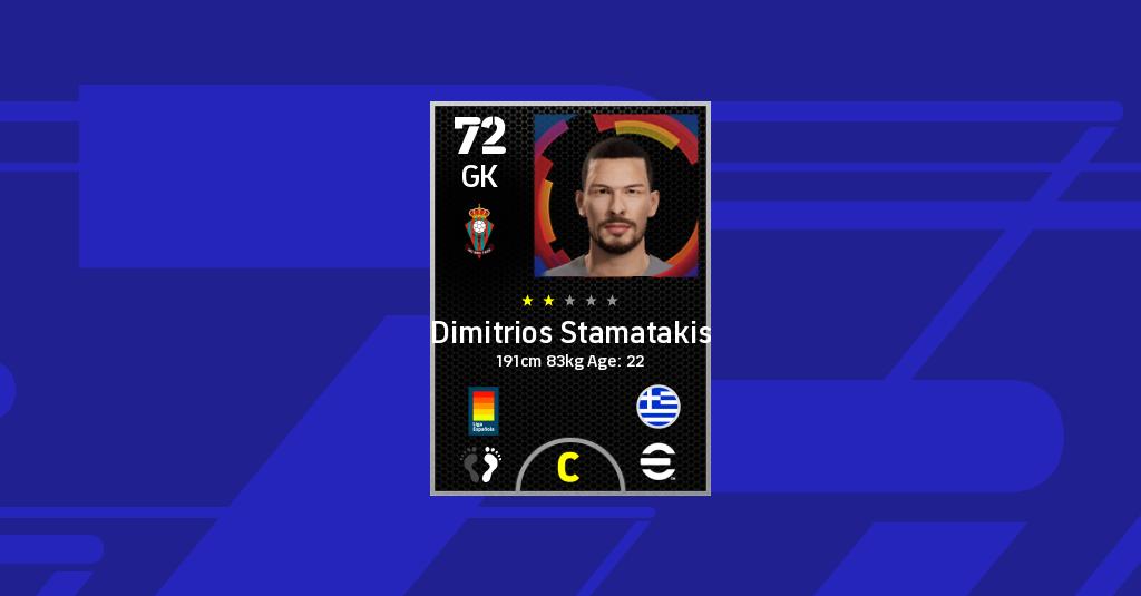 Estatísticas de Dimitrios Stamatakis no eFootball