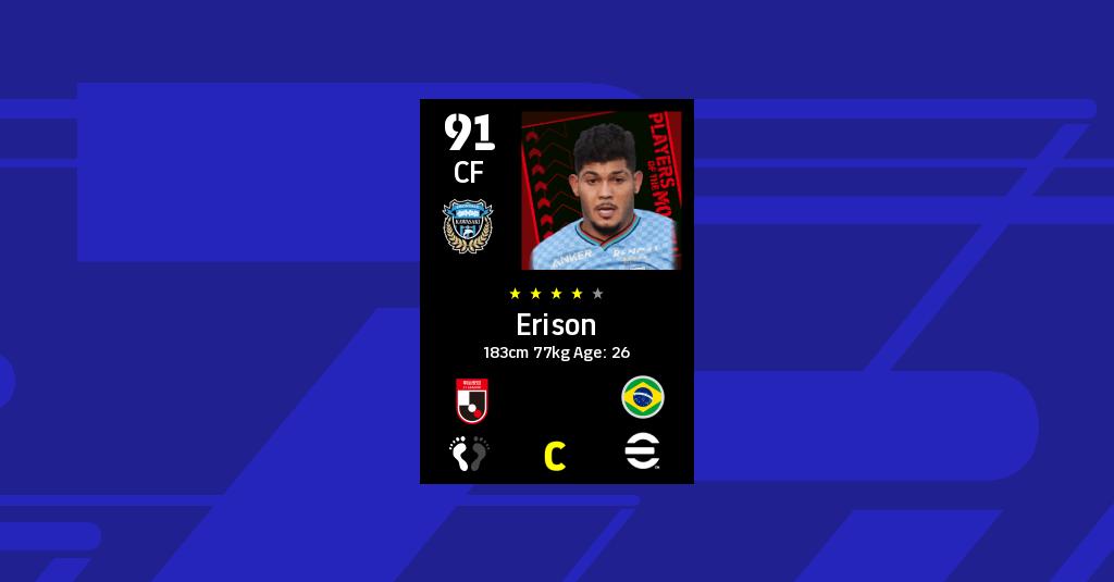 Estatísticas de Erison no eFootball 2022