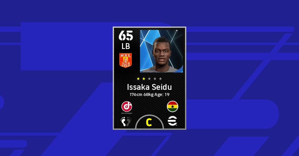 Estatísticas de Issaka Seidu no eFootball