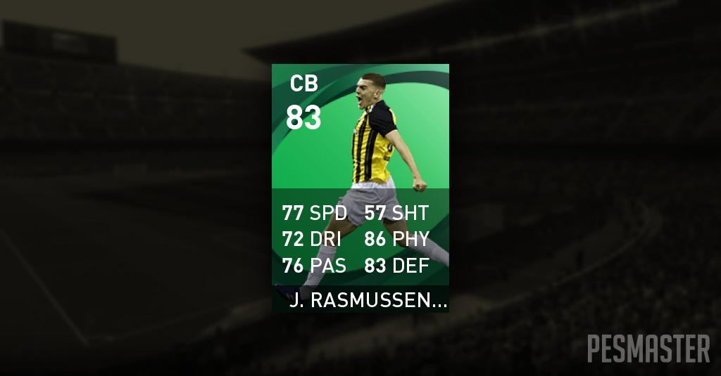 Estatísticas de Jacob Rasmussen no PES 2021 Mobile