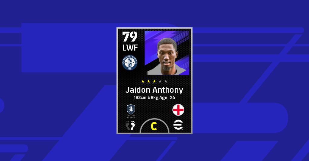 Estatísticas de Jaidon Anthony no eFootball
