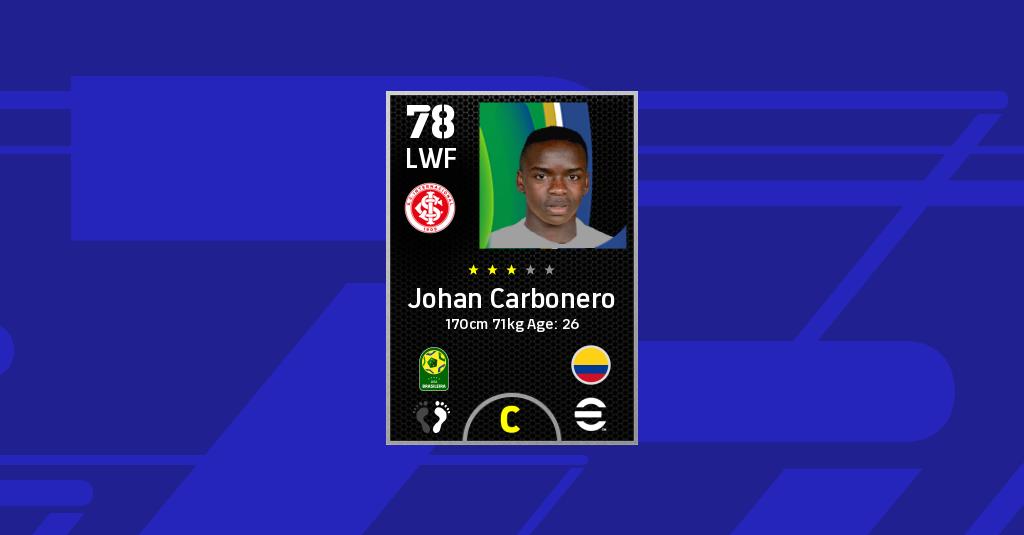 Estatísticas de Johan Carbonero no eFootball