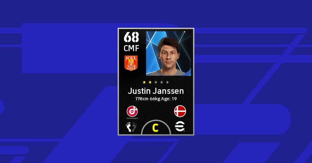 Estatísticas de Justin Janssen no eFootball