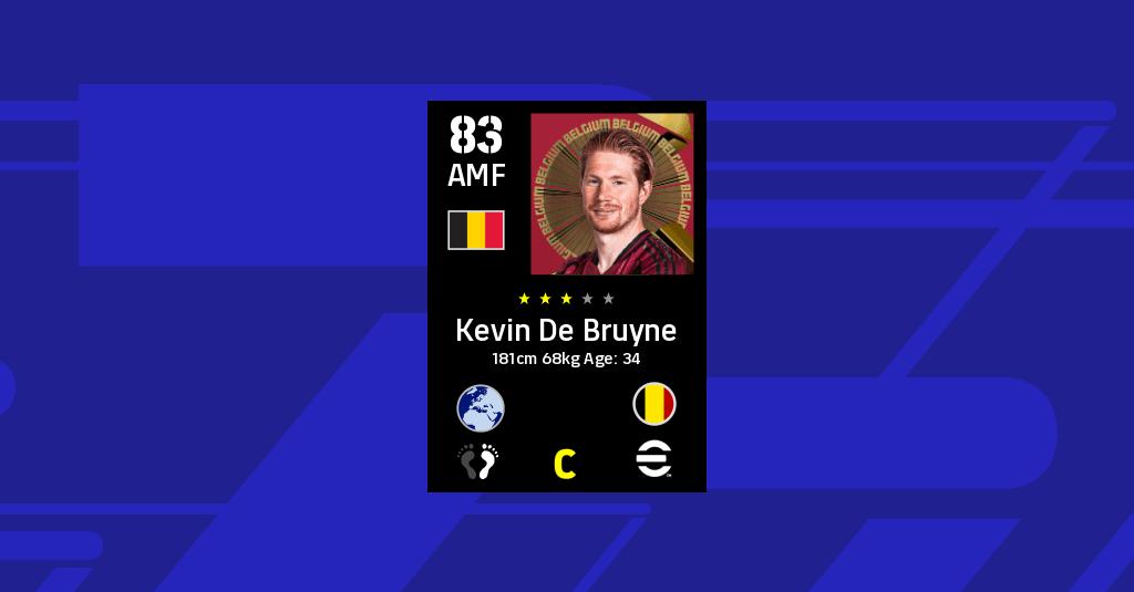 Estatísticas de Kevin De Bruyne no eFootball