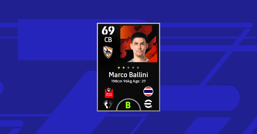 Estatísticas de Marco Ballini no eFootball