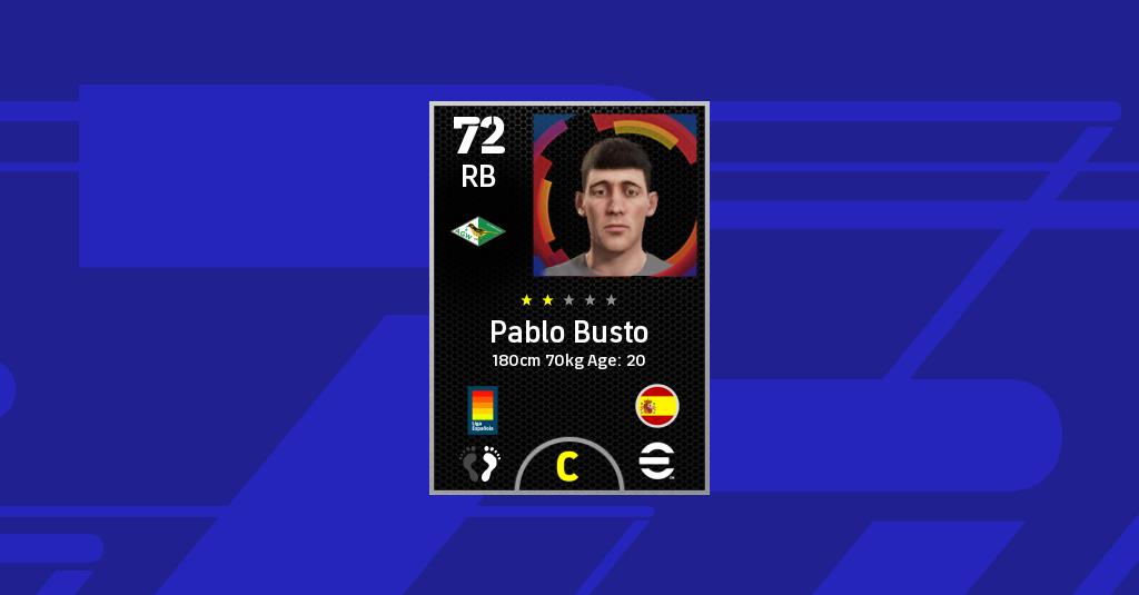 Estatísticas de Pablo Busto no eFootball