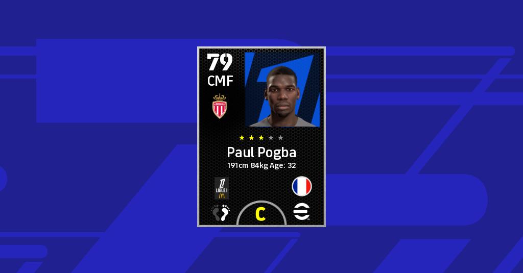 Estatísticas de Paul Pogba no eFootball