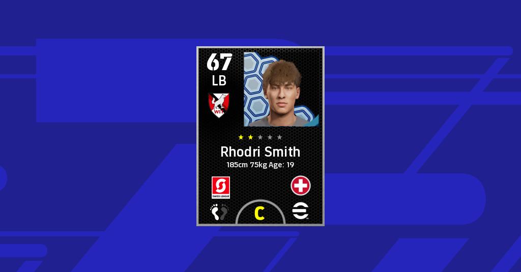 Estatísticas de Rhodri Smith no eFootball
