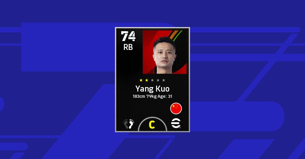 Estatísticas de Yang Kuo no eFootball