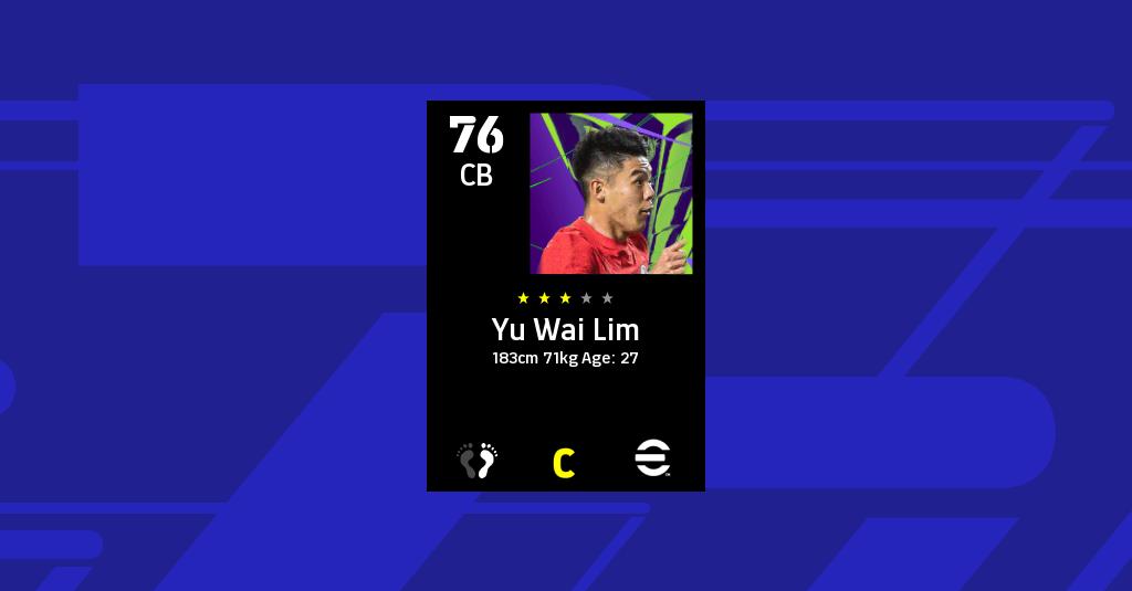 Estatísticas de Yu Wai Lim no eFootball 2022