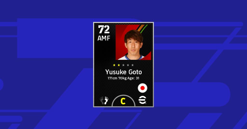 Estatísticas de Yusuke Goto no eFootball