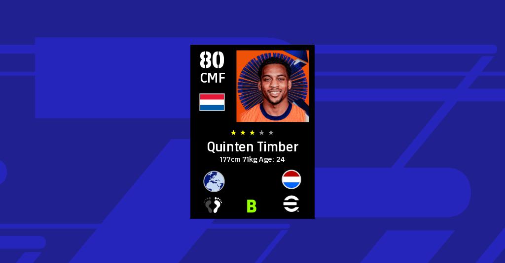 Quinten Timber eFootball Stats