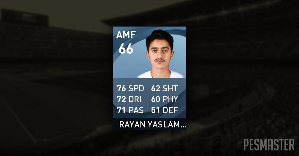 Rayan Yaslam PES 2021 Stats