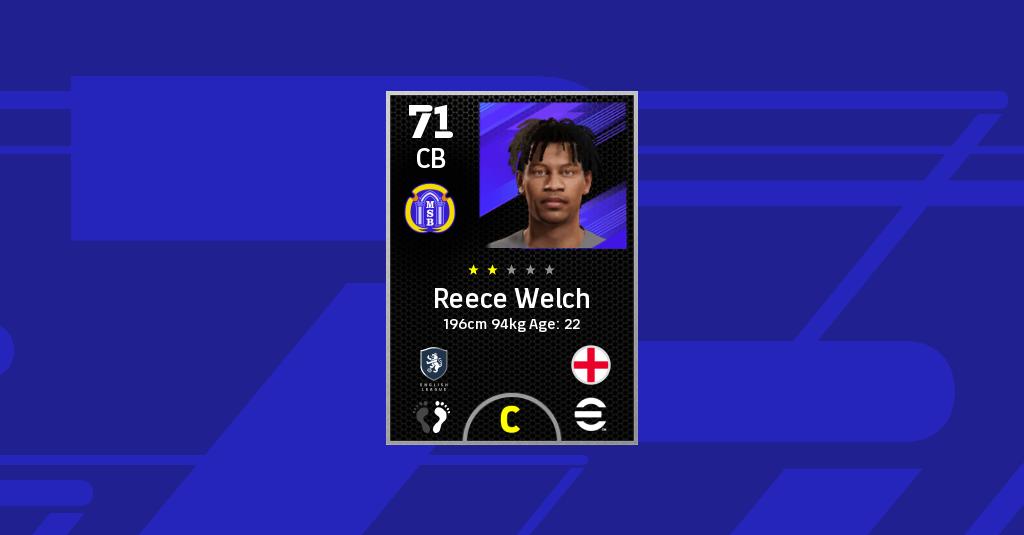 Reece Welch eFootball Stats