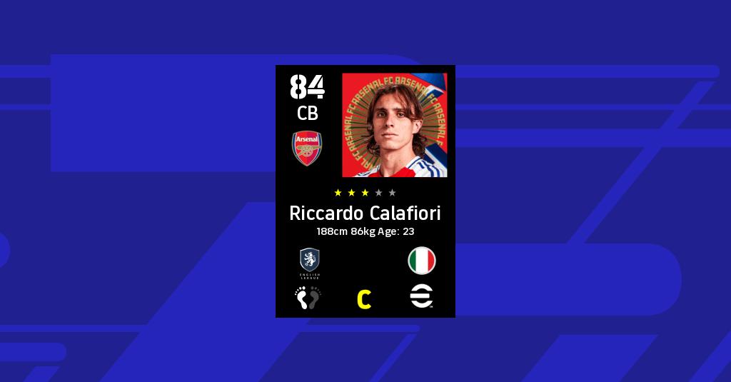 Riccardo Calafiori eFootball Stats