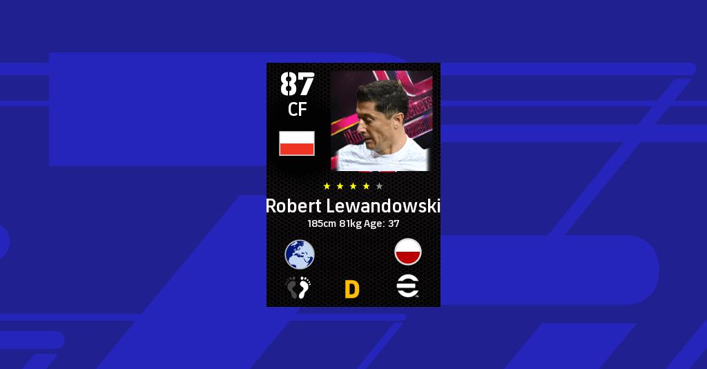 Robert Lewandowski eFootball Stats