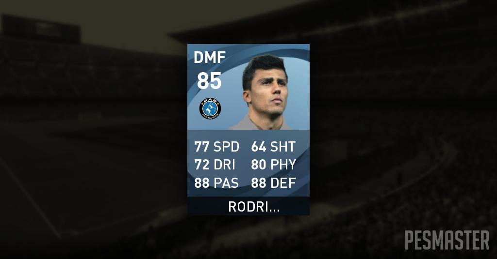 Rodri PES 2021 Stats