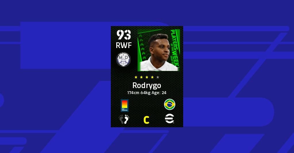Rodrygo Goes eFootball Stats