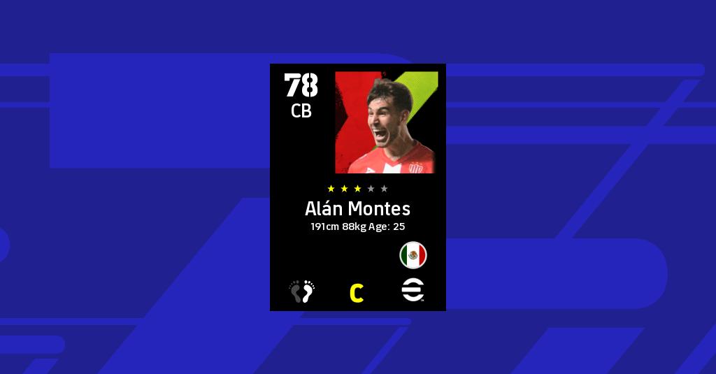 Alán Montes - Показатели - eFootball 2022