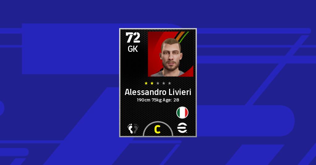 Alessandro Livieri - Показатели - eFootball 2022