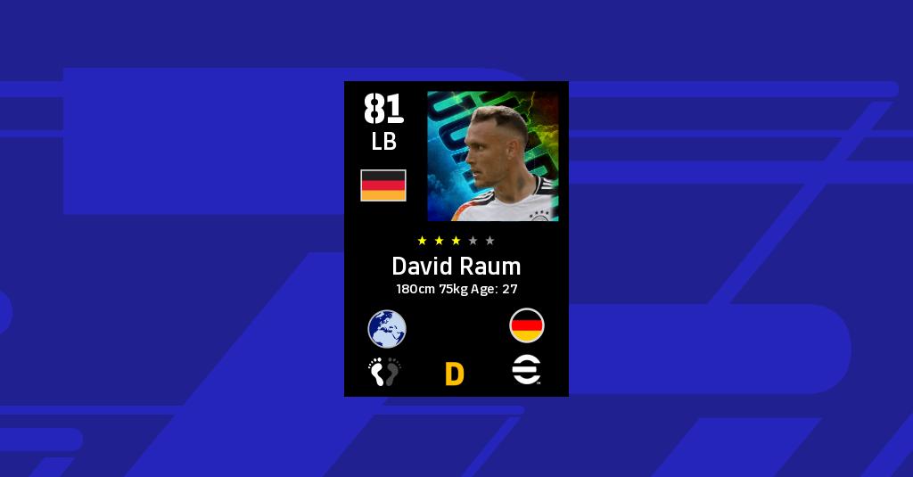 David Raum - Показатели - eFootball