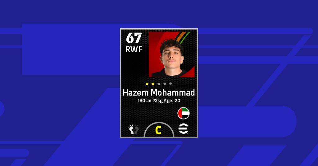 Hazem Mohammad - Показатели - eFootball 2022