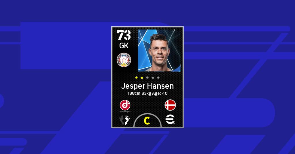 Jesper Hansen - Показатели - eFootball 2022