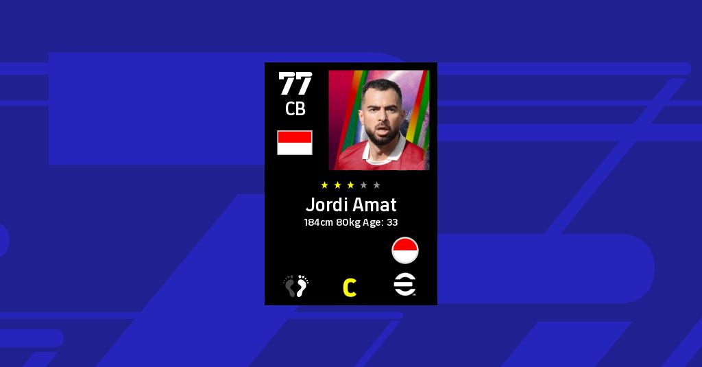 Jordi Amat - Показатели - eFootball 2022