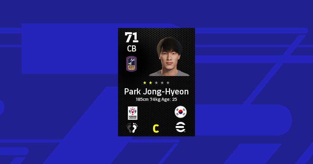 Park Jong-Hyeon - Показатели - eFootball