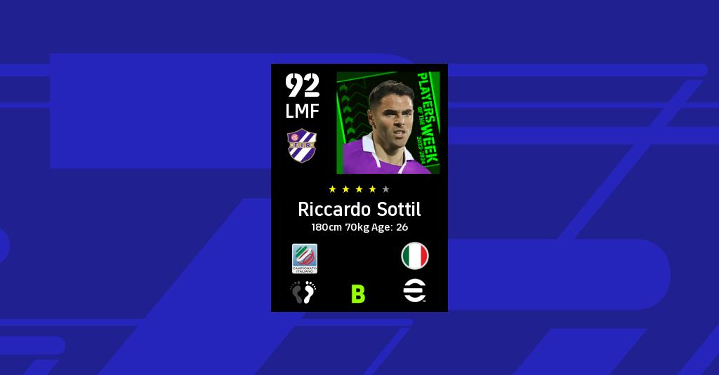 Riccardo Sottil - Показатели - eFootball 2022
