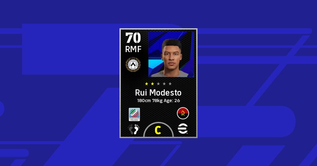 Rui Modesto - Показатели - eFootball 2022