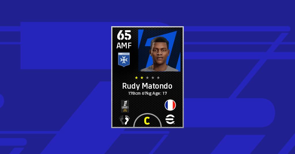 Rudy Matondo eFootball Stats