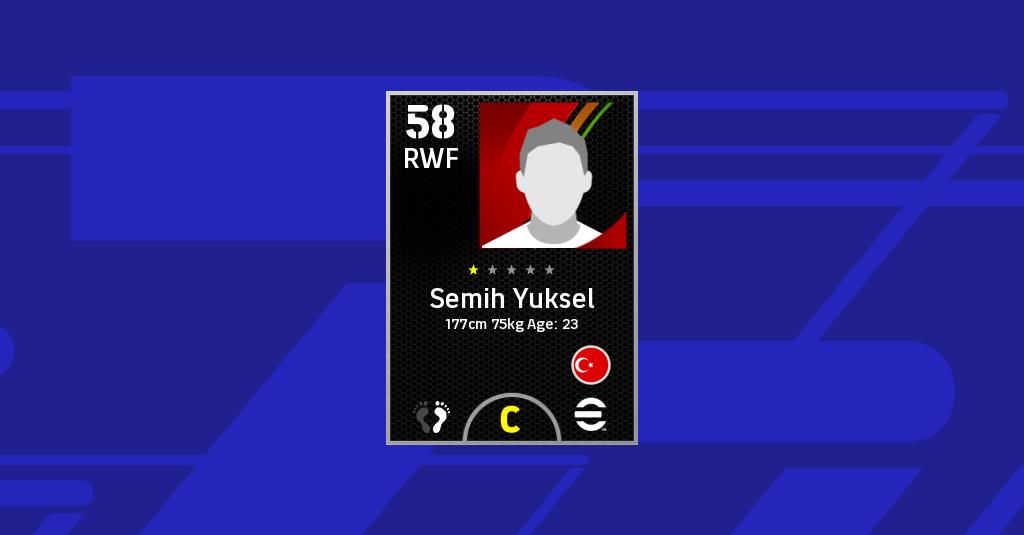 S. Yuksel eFootball 2022 Stats