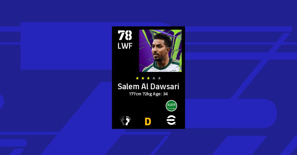 Salem Al Dawsari eFootball Stats