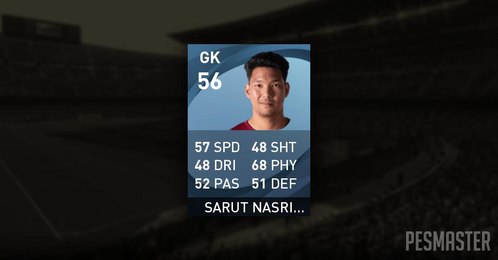 Sarut Nasri PES 2021 Mobile Stats