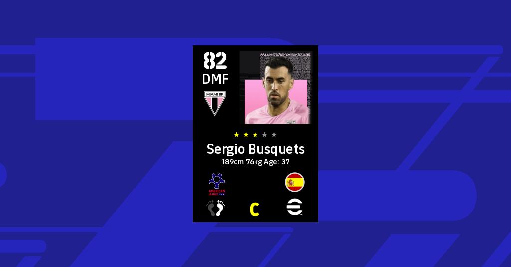 Sergio Busquets eFootball Stats