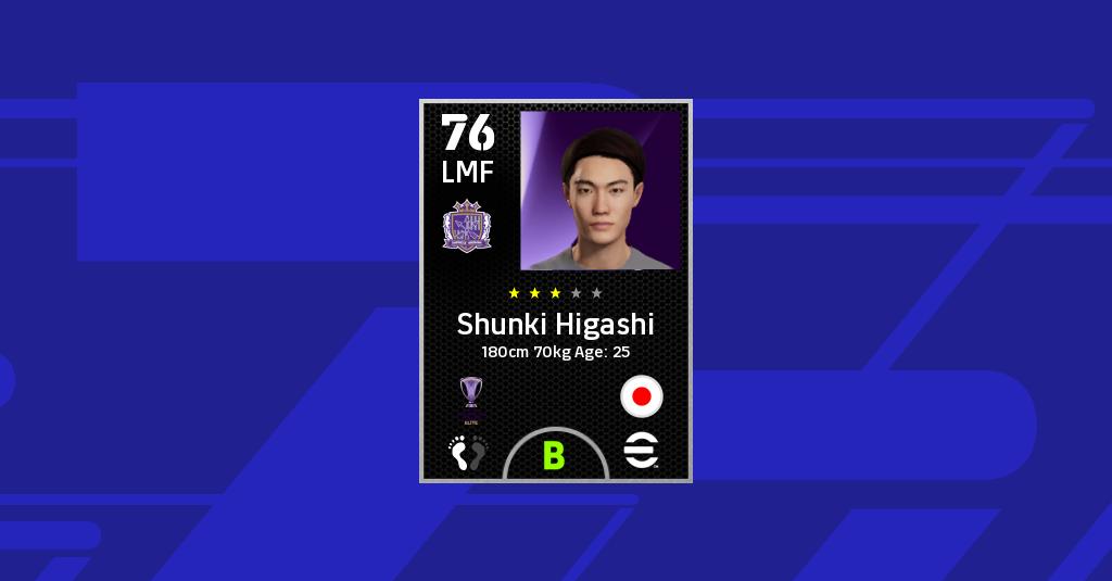 Shunki Higashi eFootball Stats