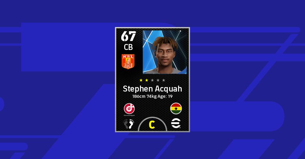 Stephen Acquah eFootball Stats