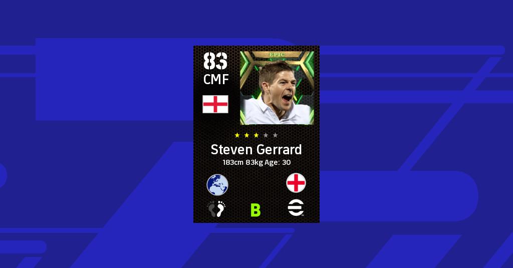 Steven Gerrard eFootball 2022 Stats