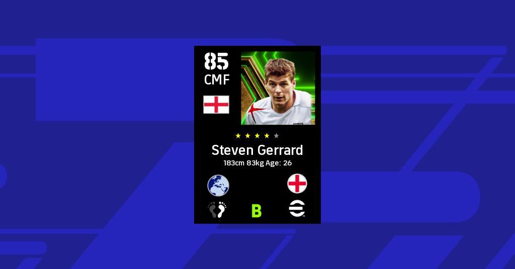 Steven Gerrard eFootball Stats
