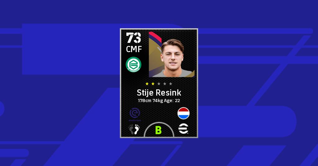 Stije Resink eFootball Stats