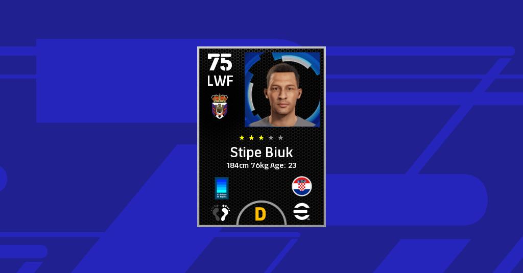 Stipe Biuk eFootball Stats