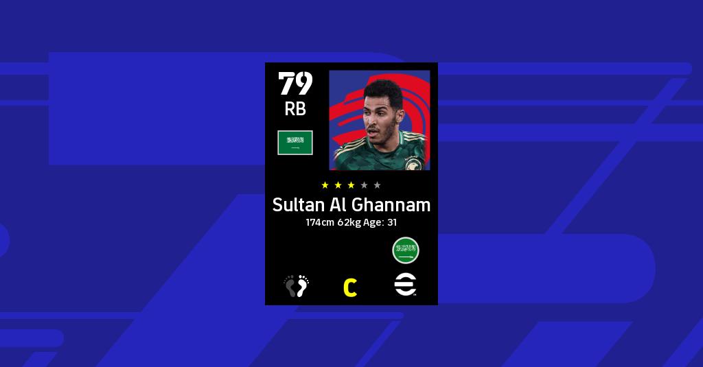Sultan Al Ghannam eFootball 2022 Stats