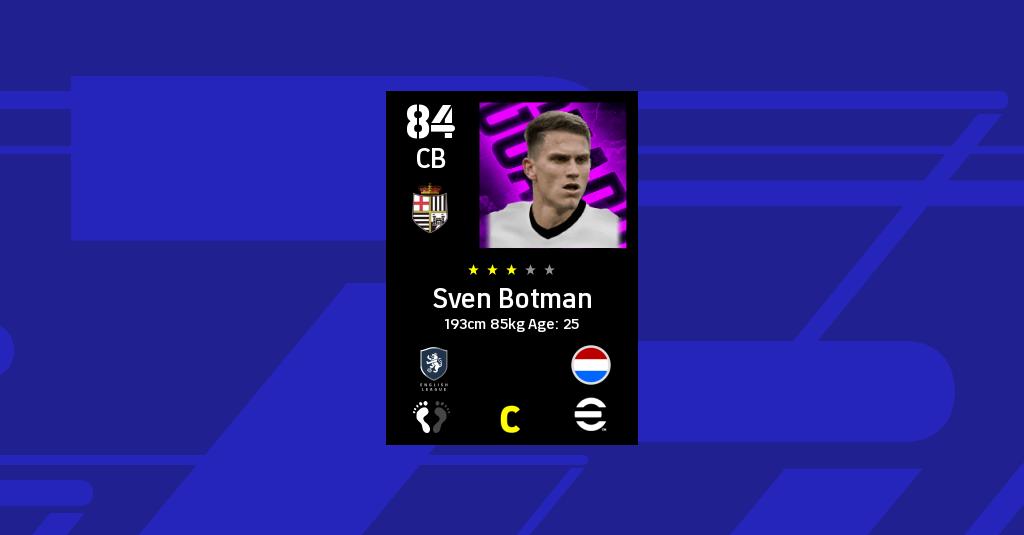 Sven Botman eFootball Stats