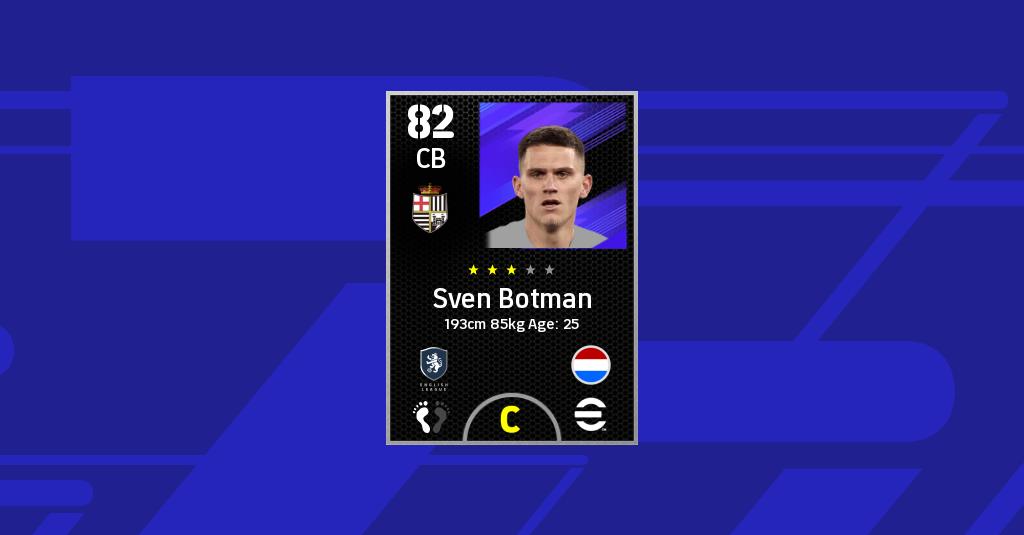 Sven Botman eFootball Stats