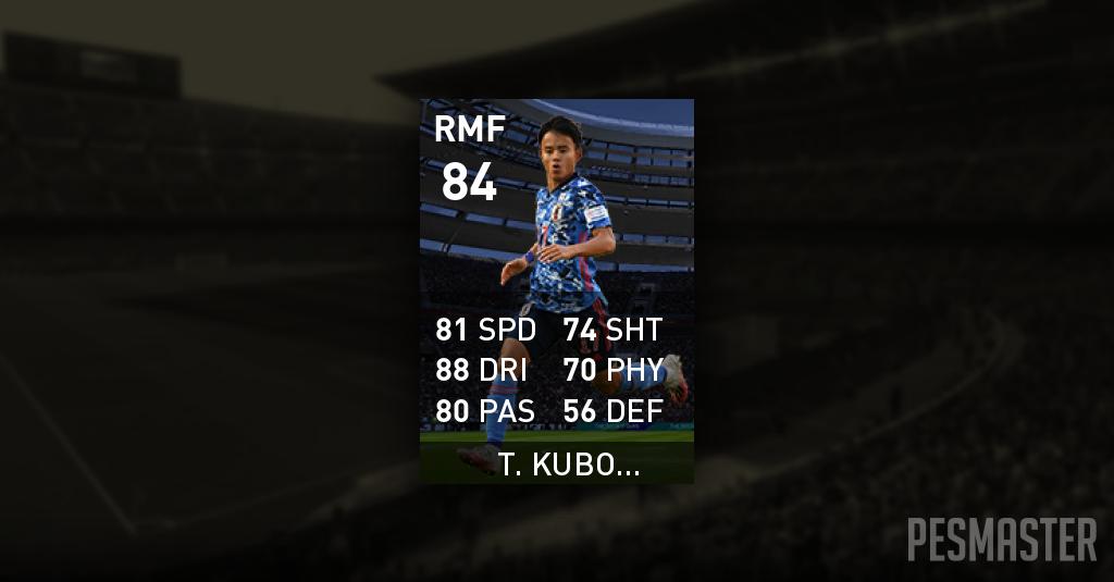 Takefusa Kubo PES 2021 Stats